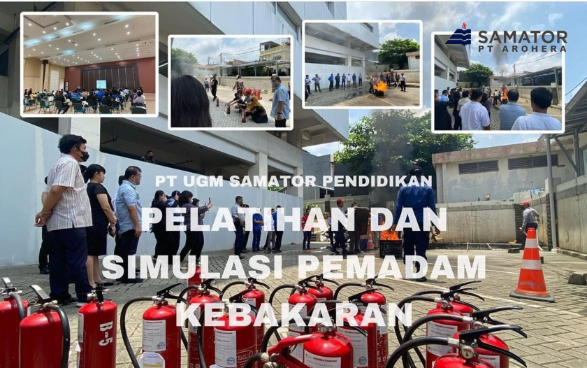 Simulasi Pemadaman Kebakaran di Gedung UGM Samator Pendidikan – AROHERA